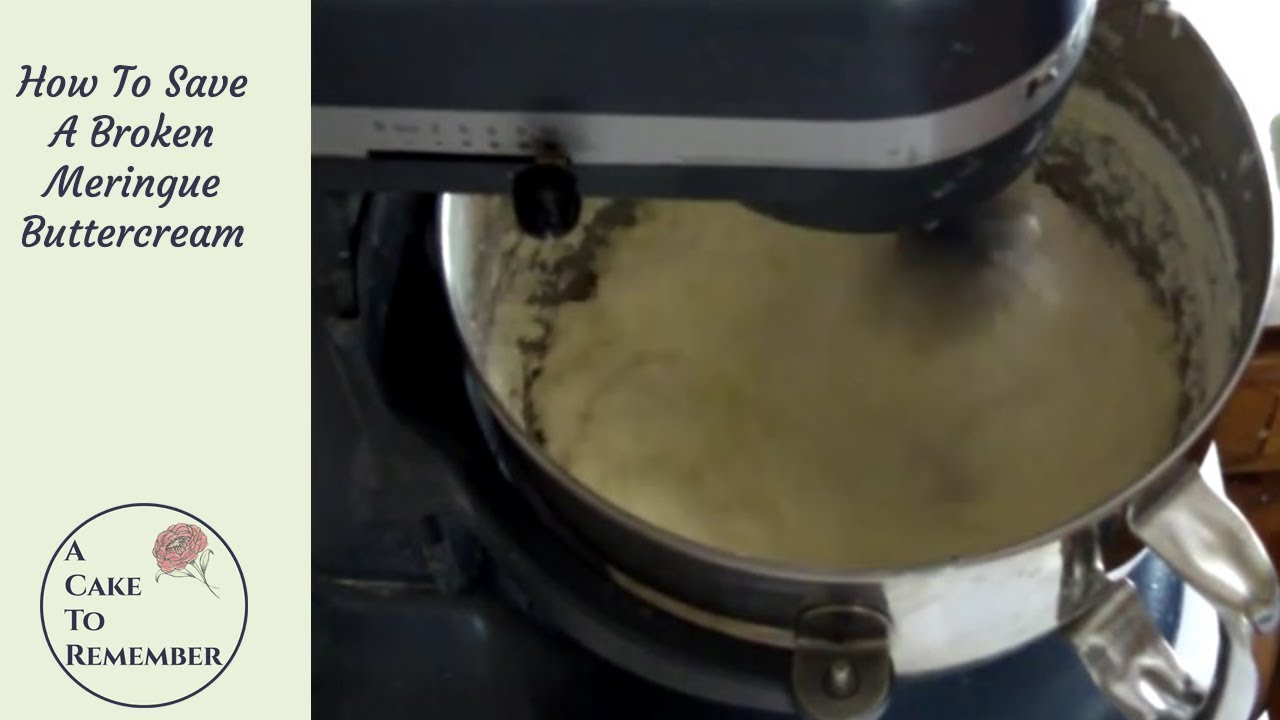 How to fix a broken Italian meringue buttercream, how to fix melted ...