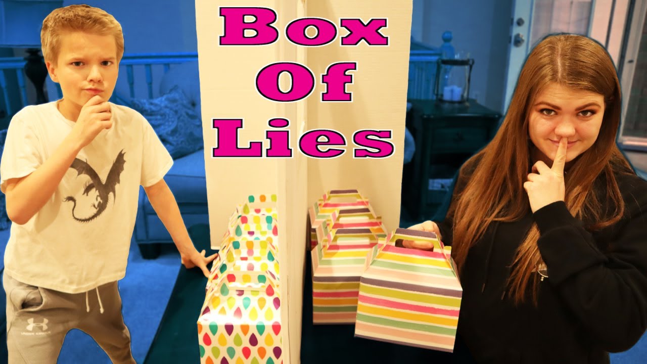 Who Is The Better Liar? Playing Box Of Lies With My Little Brother ...