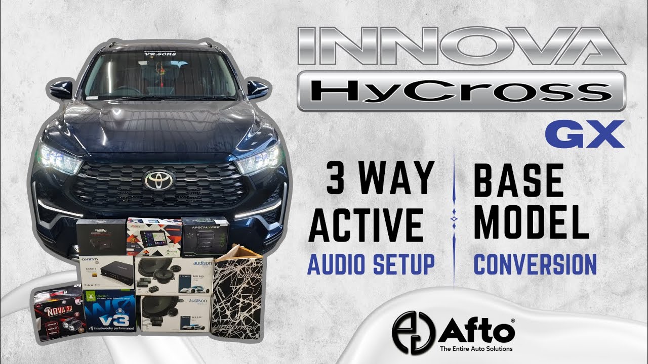 INNOVA HYCROSS GX - 3 WAY ACTIVE AUDIO SETUP & BASE MODEL CONVERSION ...