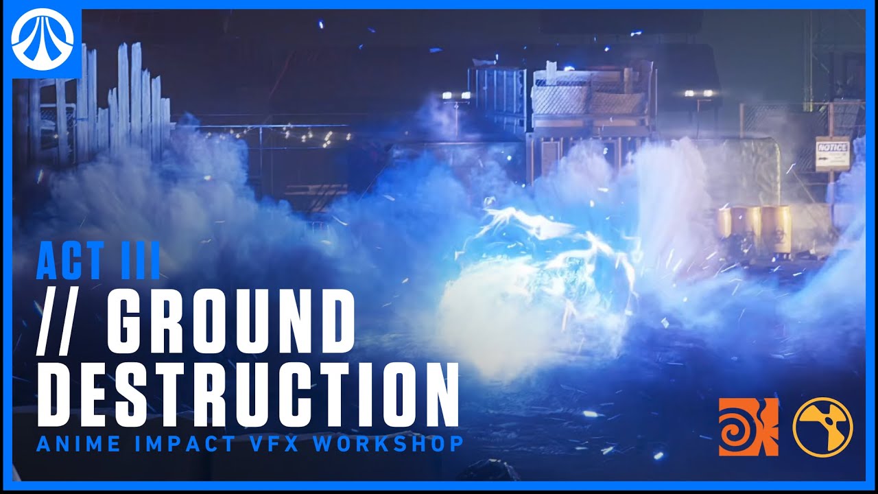 Anime Impact FX - 5b - Ground Destruction [ Houdini FX ] - YouTube