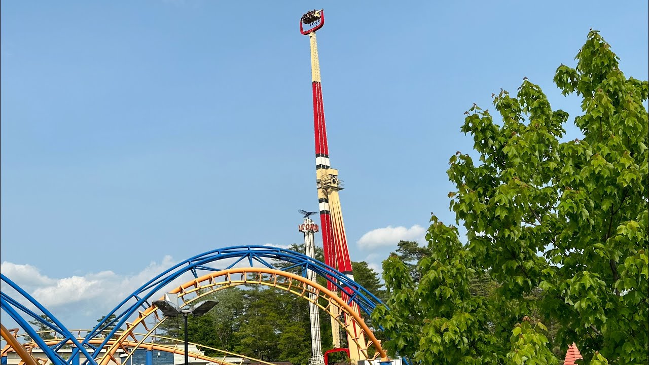 Adirondack Outlaw at Six Flags Great Escape Off Ride Footage 2023 - YouTube