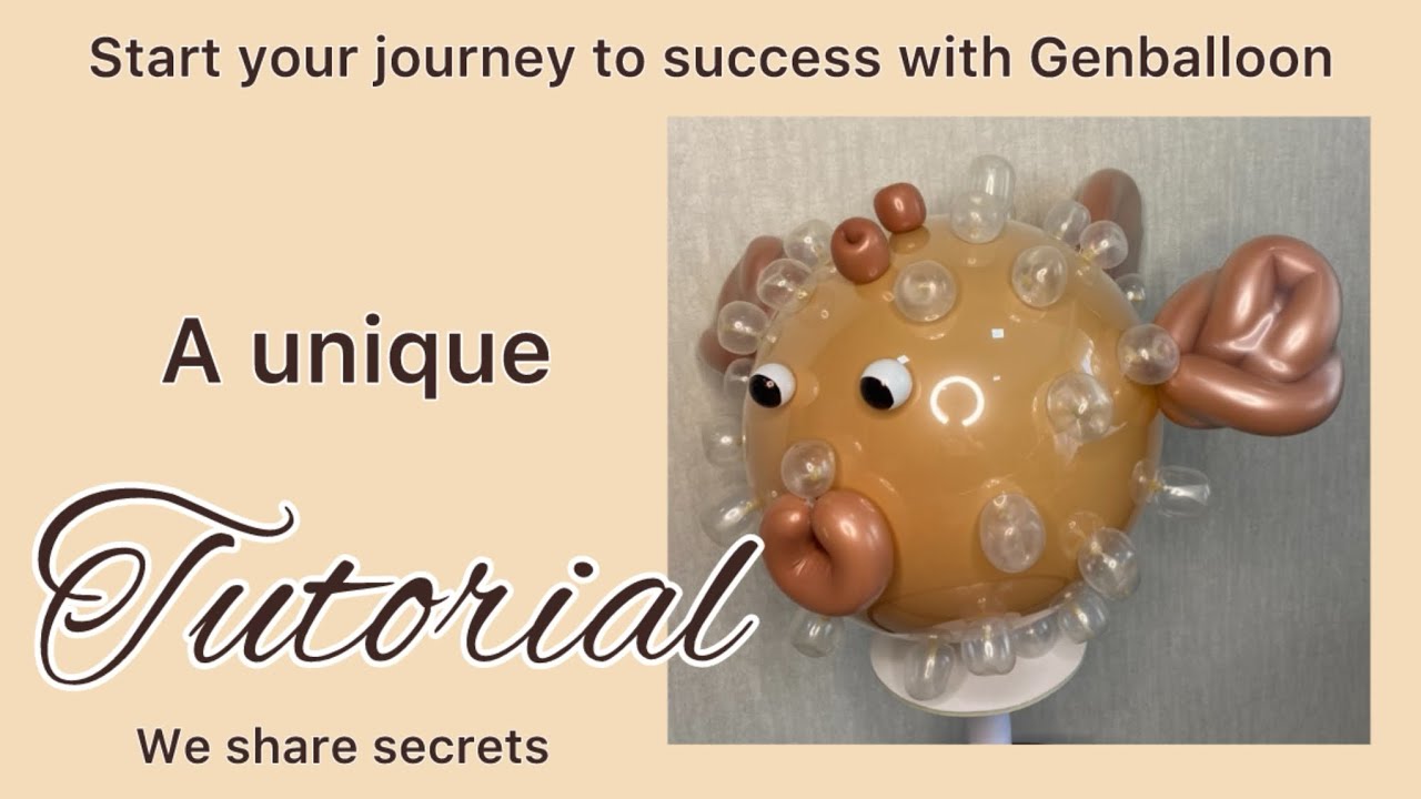 A balloon puffer fish. Tutorial - YouTube