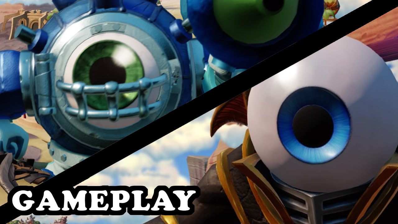 Skylanders Superchargers - Dive-Clops & Eye-Brawl Gameplay - TWIN ...