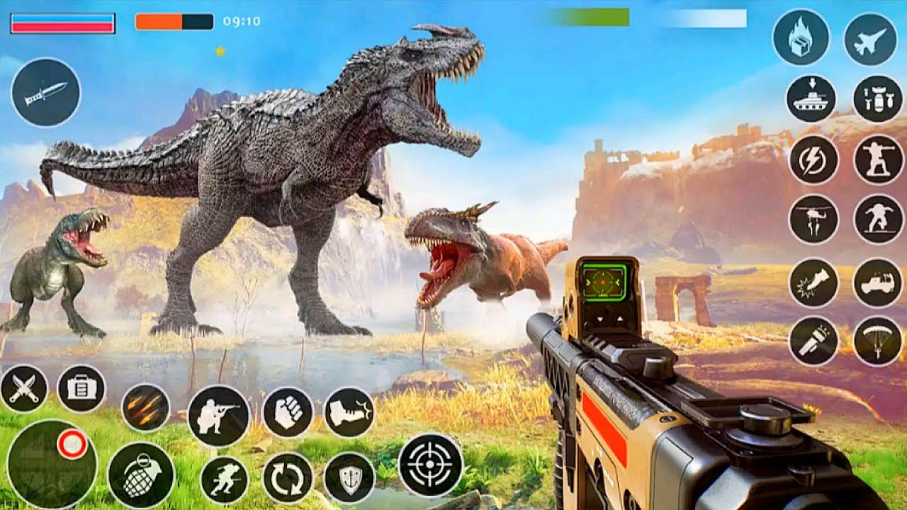 Real Dinosaur Hunter 3D: Wild Animal Hunting Games - Android Gameplay ...