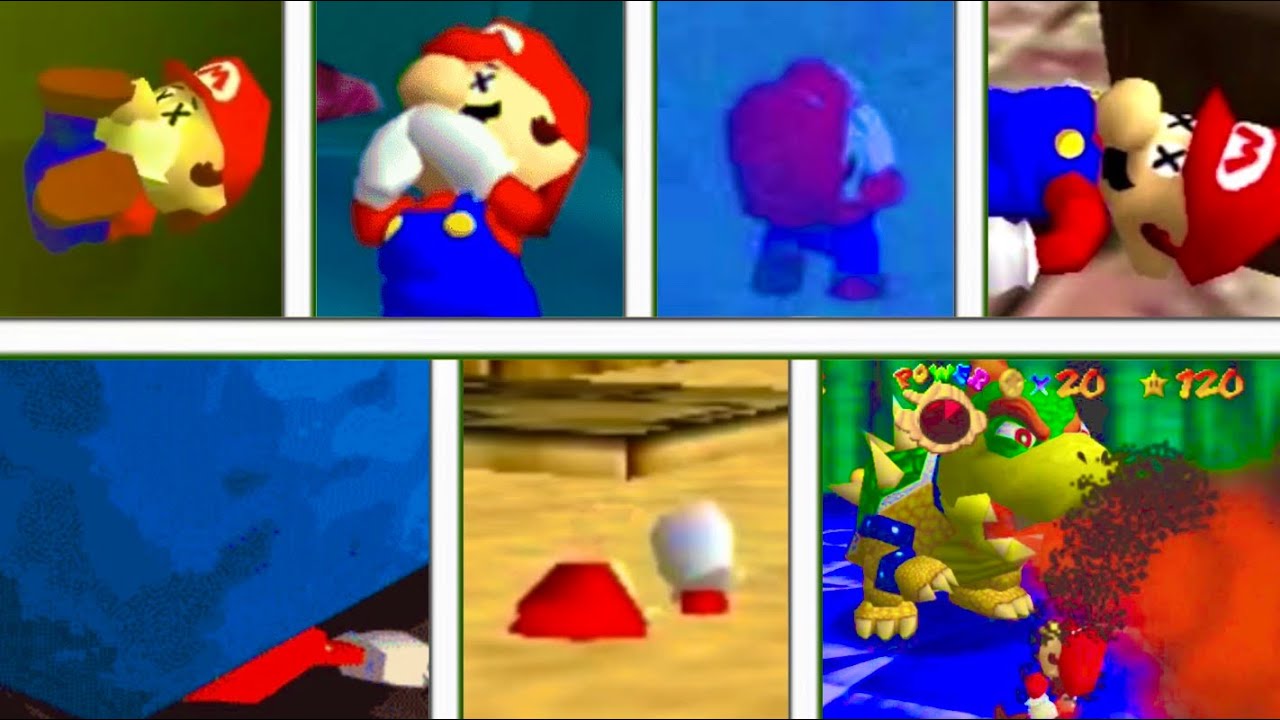 Super Mario 64 All Death Animations - YouTube