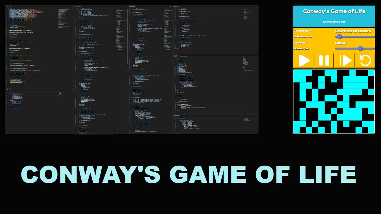 Conway's Game Of Life (Easy to follow) - YouTube