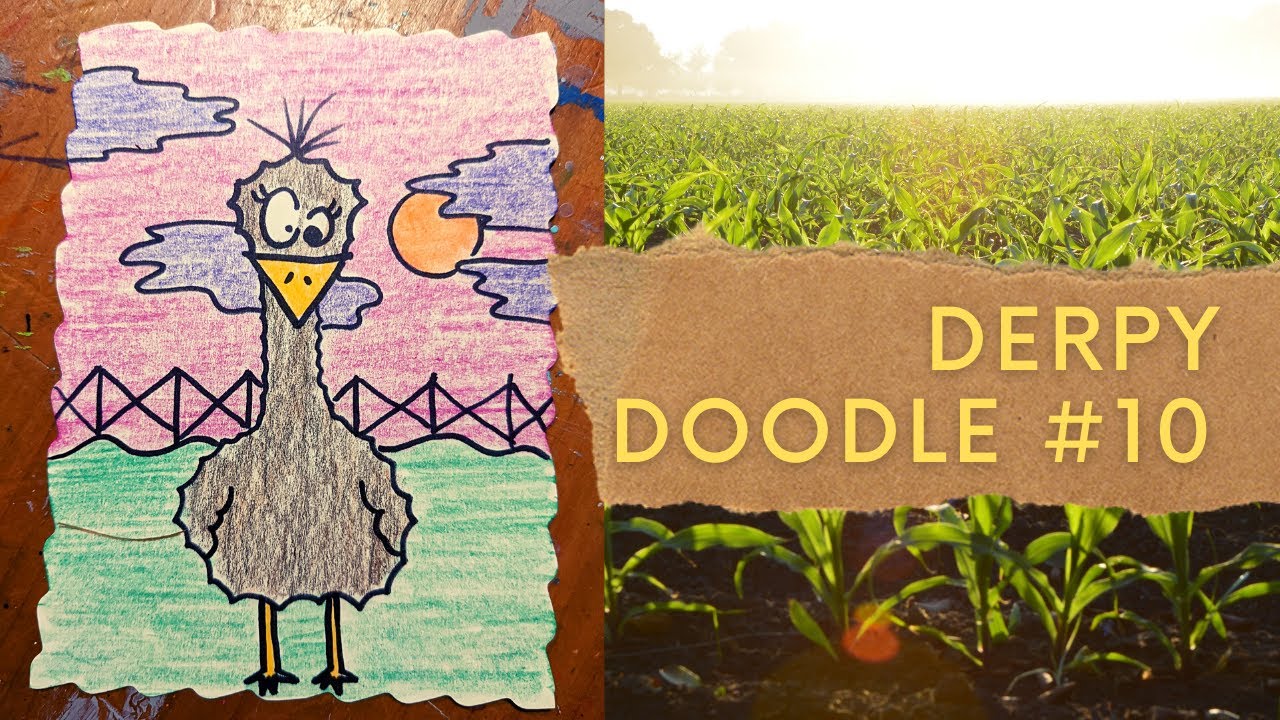 Derpy Doodle #10 - Emu - Guided How-To Drawing and Art for Beginners ...