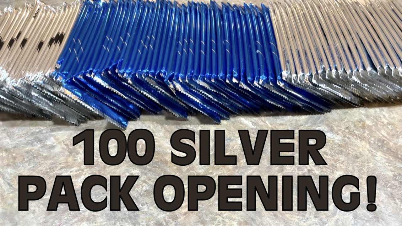 I OPENED 100 SILVER PACKS FROM TOPPS HOBBY BOXES! LOTS OF AUTOS! - YouTube