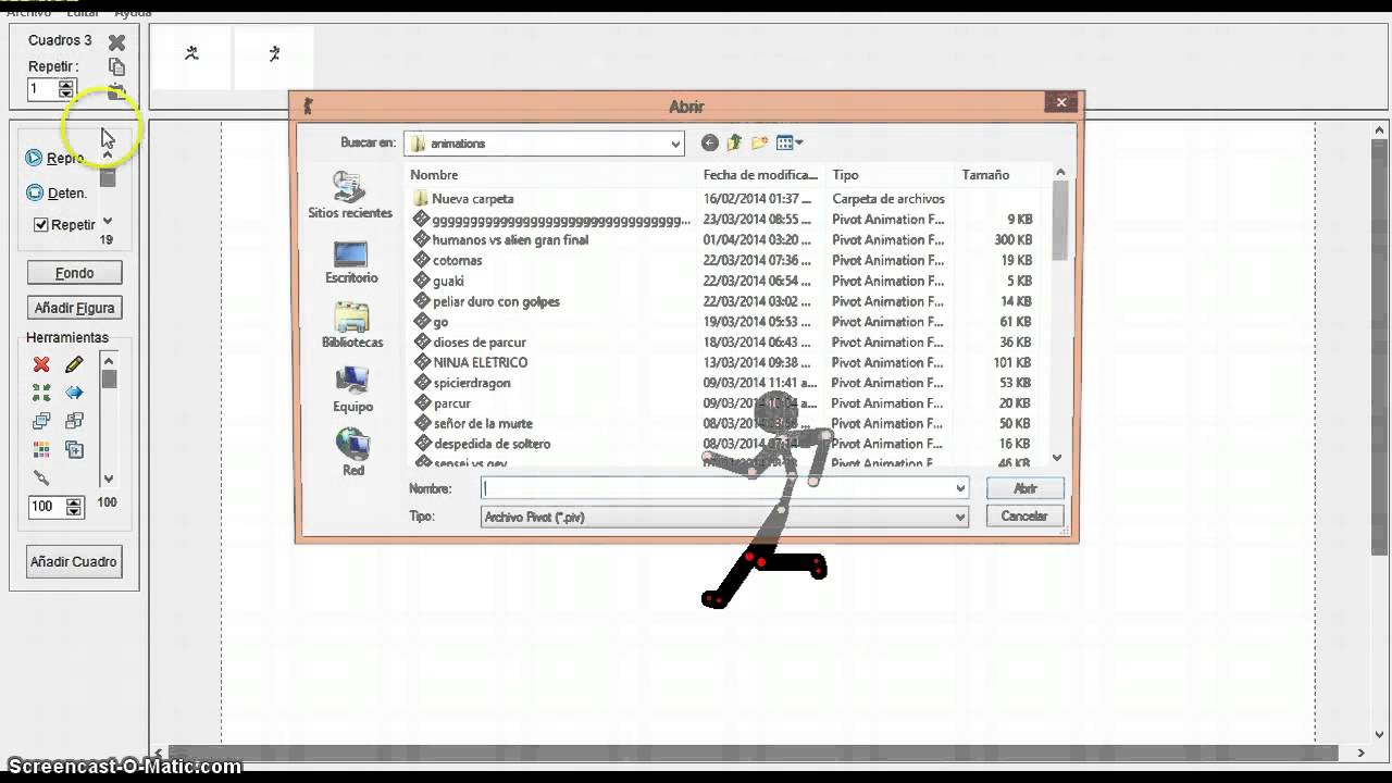 Como correr en pivot animator paso por paso - YouTube