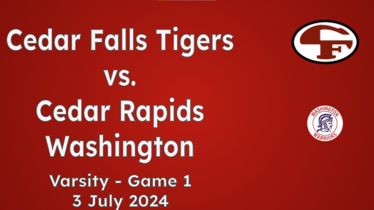 CF Softball v Cedar Rapids Washington Game 1 3Jul24 - YouTube