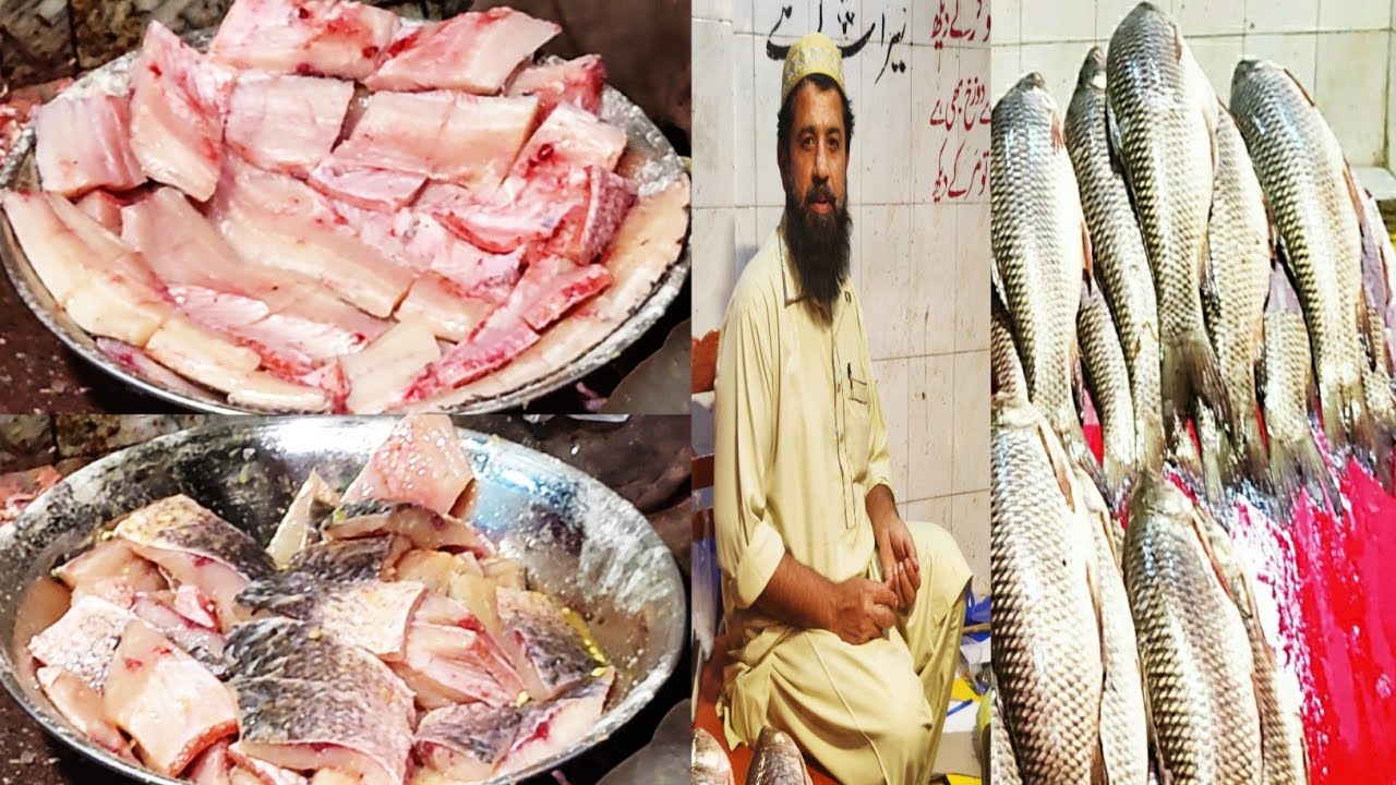 machhali cutting skill ||amazing cutting of machali Lahore Pakistan ...