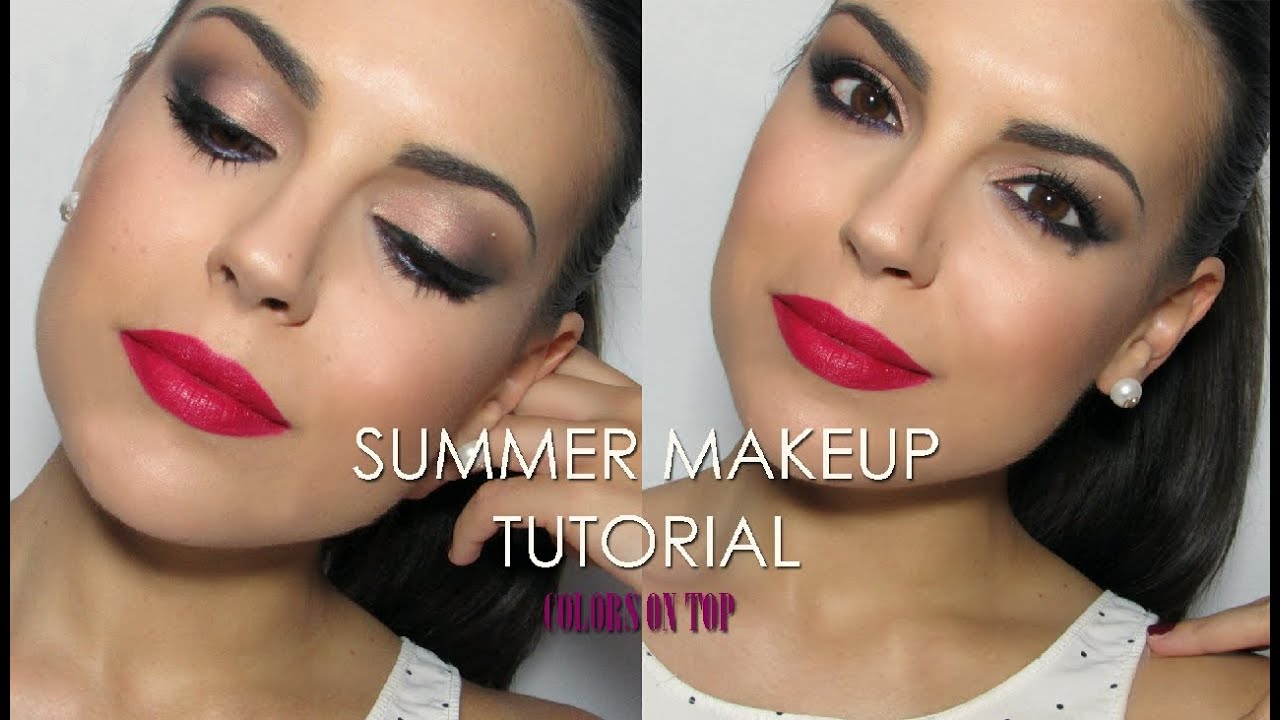SUMMER MAKE UP TUTORIAL | COLORS ON TOP - YouTube