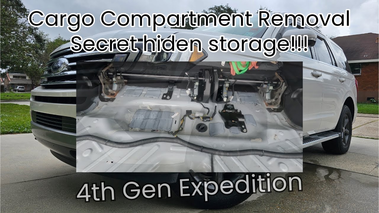 2019 Ford Expedition rear cargo compartment removal and secret hideaway ...