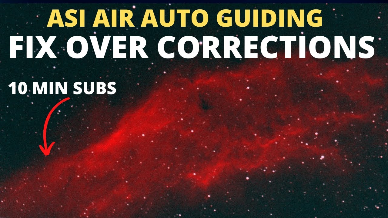 ASI Air Auto Guiding - How To Fix Over Correction Problems - YouTube