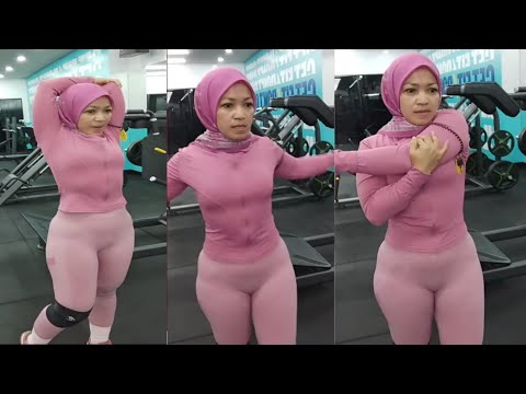 Hijab style olahraga gym fitness tray on legging cutbray legging sport Joybasic