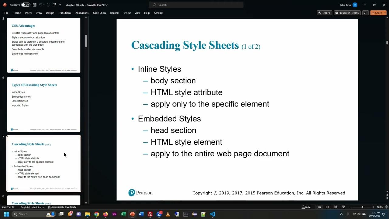 Web Programming - Unit 3 Chapter 3 Lecture/Demo - Fall 2023 - YouTube