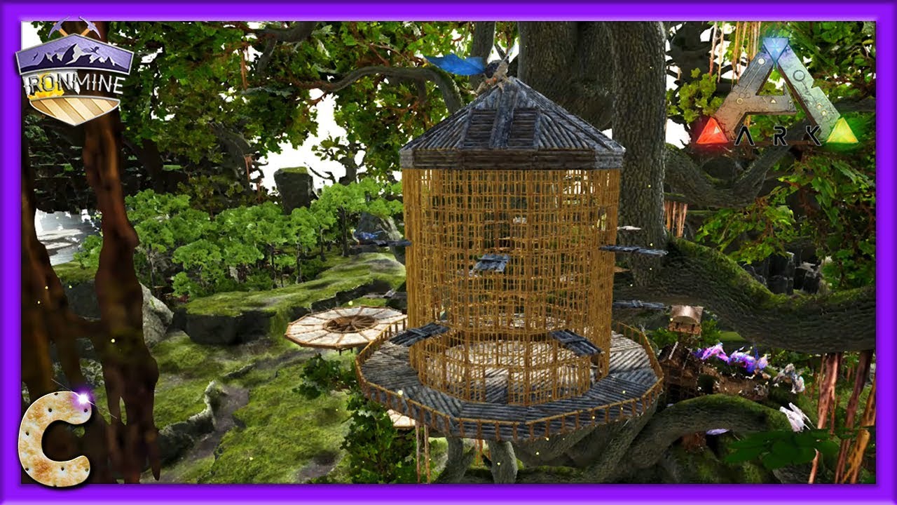 The Bird Cage! Ark Crystal Isles Modded Ironmine Ep 05 - YouTube