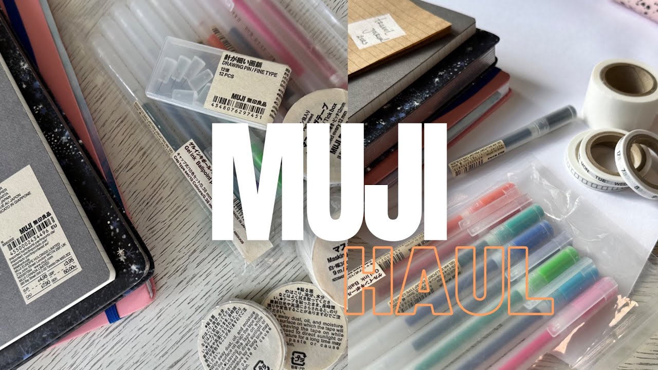 MUJI haul | Cute stationery 🌸 | asmr 😌 - YouTube