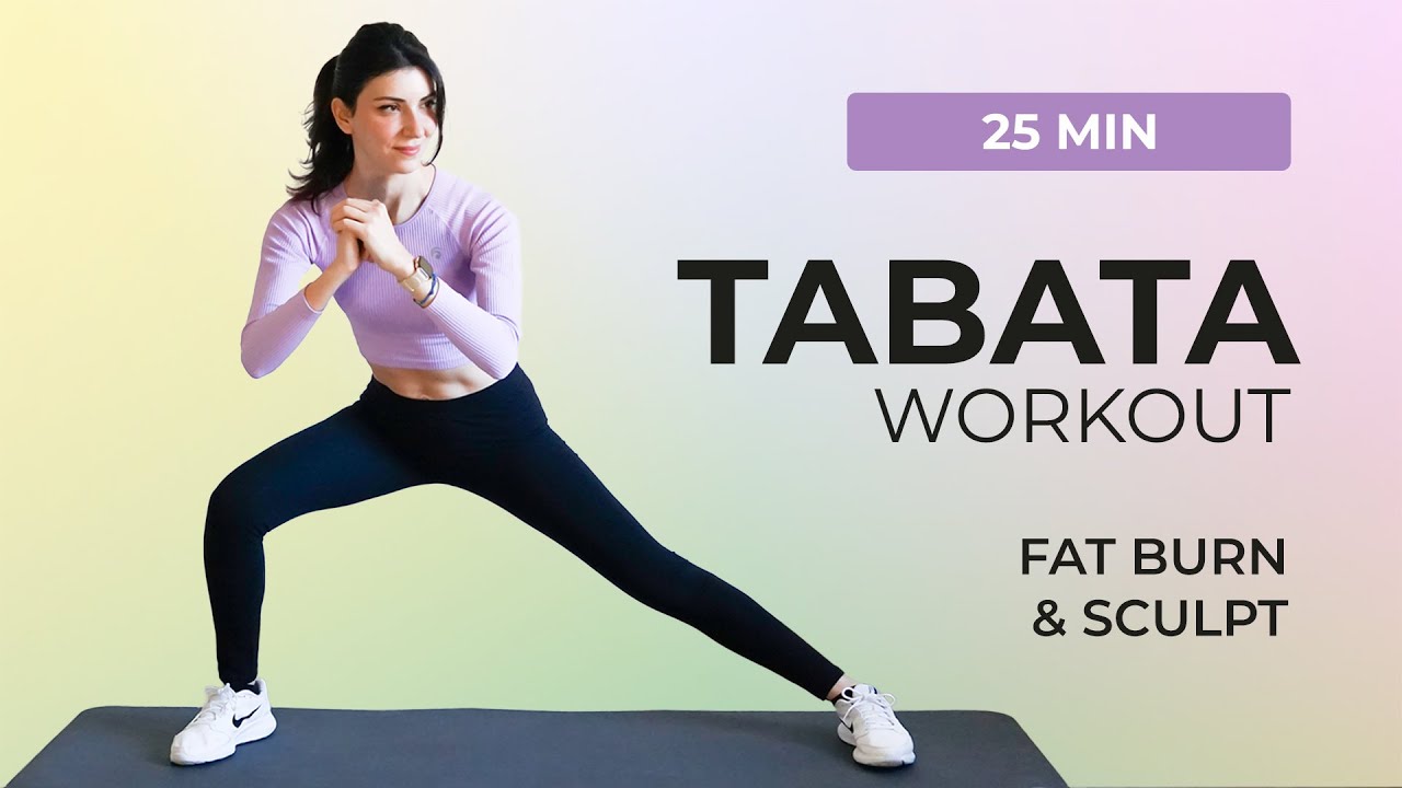 25Min TABATA WORKOUT A CASA | metodo per dimagrire e tonificare | allenamento cardio brucia ...