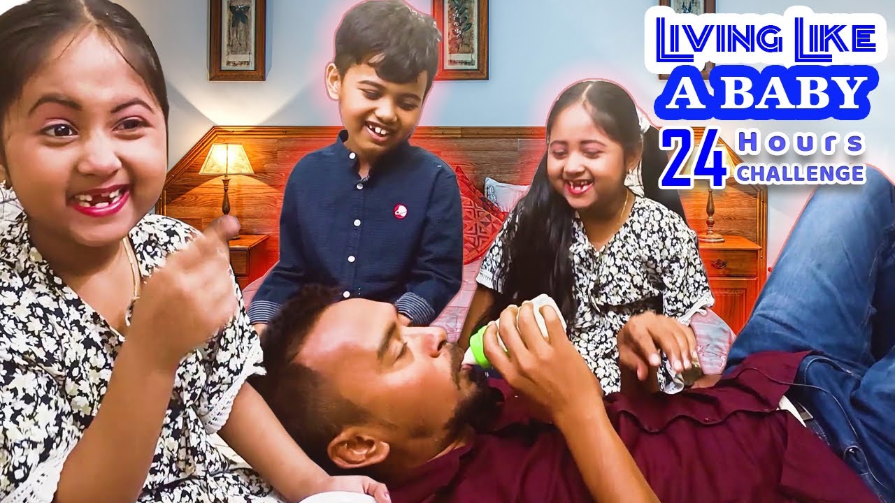 Living Like A Baby For 24 HOURS Challenge / Comedy Video / Riyan ...
