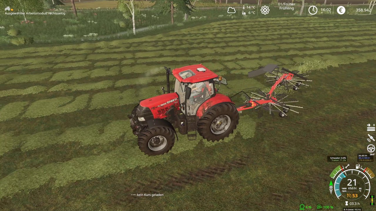 Ls19 Stappenbach Seasons Gras Zusammenschwaden im Auftrag#5 - YouTube