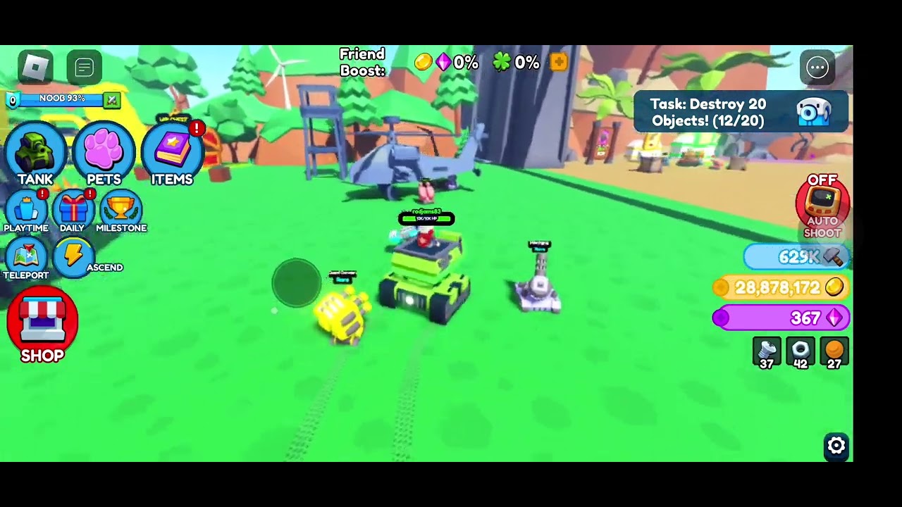 Roblox: Tank Simulator X Destroy Your Boss - YouTube