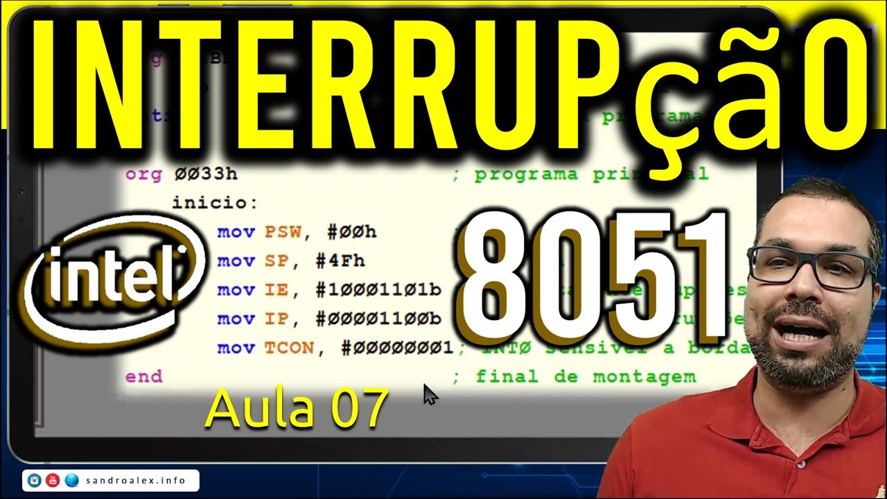 Microcontroladores | Aula 07 - Interrupções do Intel 8051 | Cortes do ...