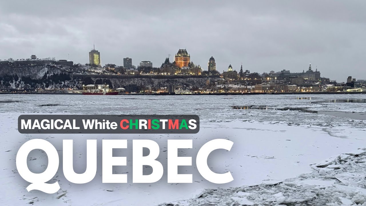Our First White Christmas in Quebec City - YouTube