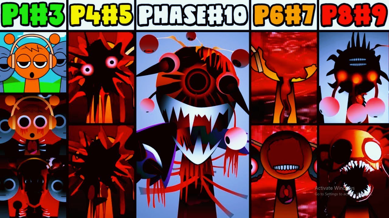 Incredibox Sprunki Mix All Phases: Phase 3 VS Phase 4 VS Phase 5 VS ...