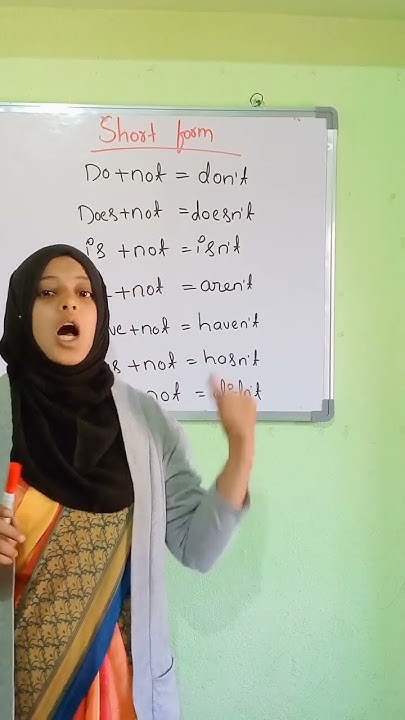 short forms in English language, importance of using short forms in ...