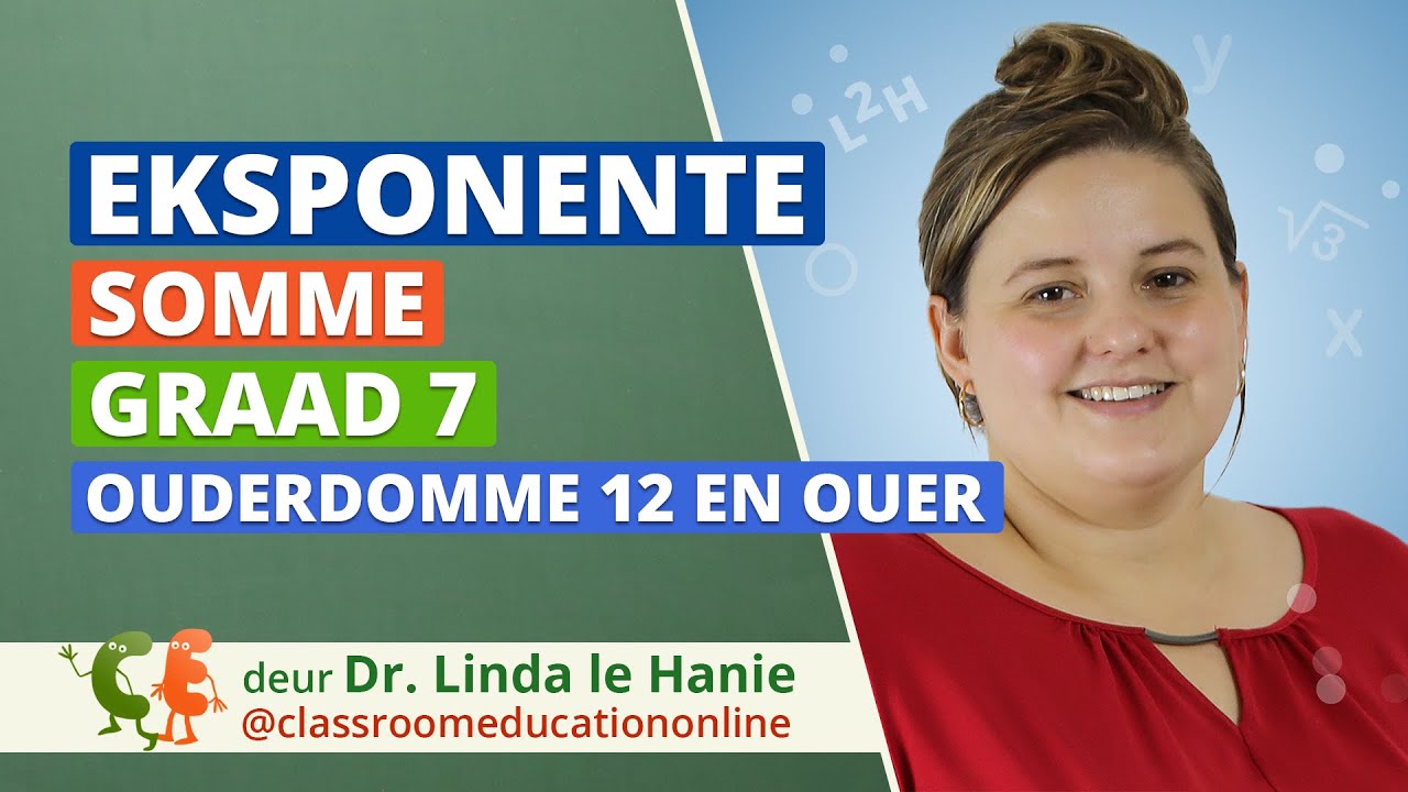 Eksponente - Somme vir Graad 7 (12 jaar en ouer) - YouTube
