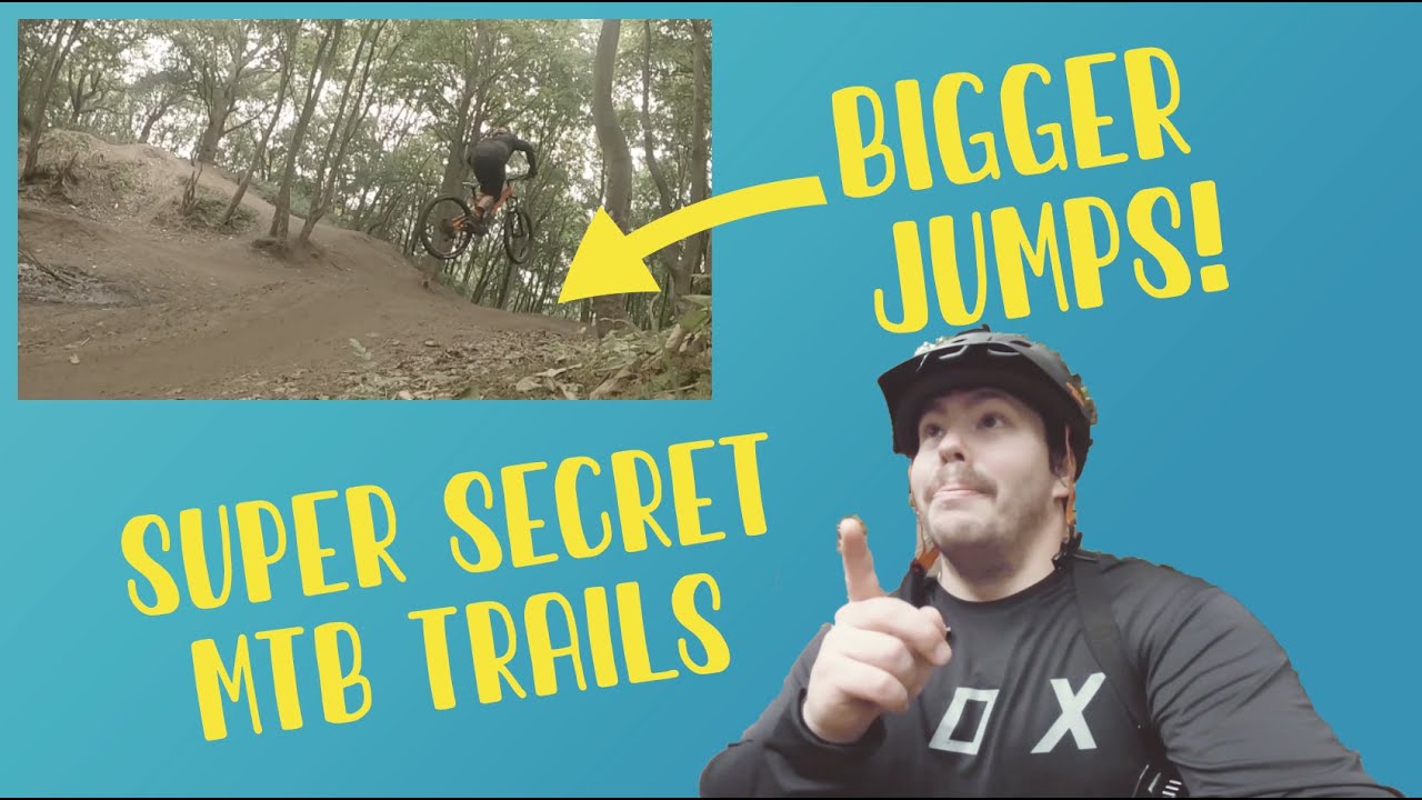 secret mountain bike trails (Hidden jumps!) - YouTube