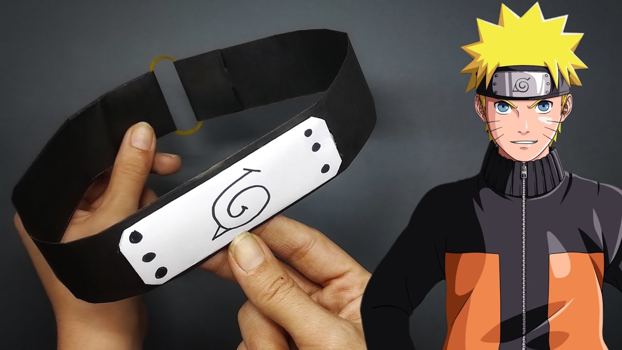 How to make a Naruto headband out of A4 paper| Paper Naruto headband ...