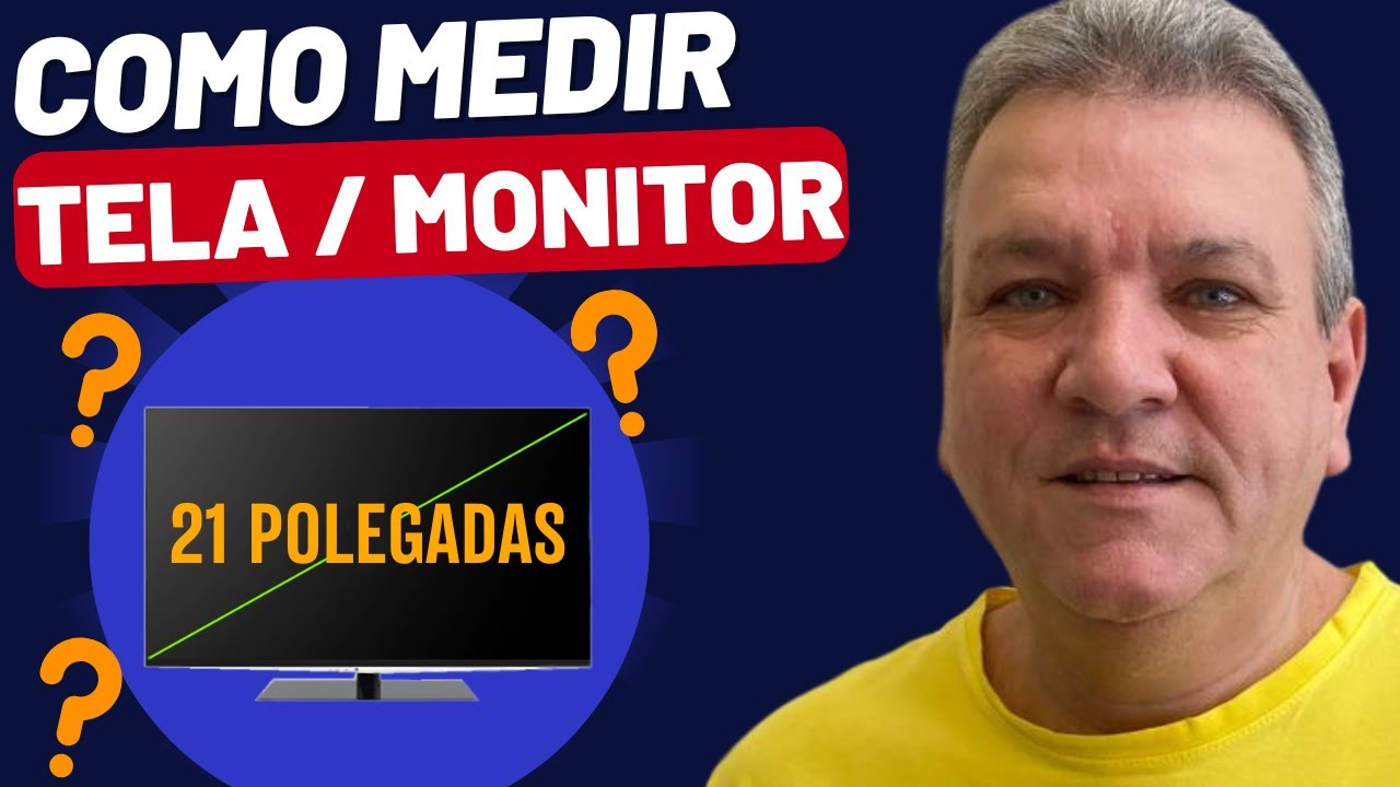COMO SABER O TAMANHO DA TELA NOTEBOOK, MONITOR PC E TV - YouTube