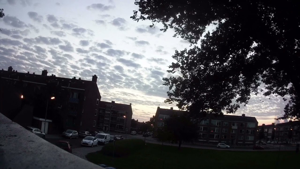 Cute sunset timelapse💕🦋🌥🌛 gookam go 2 action cam - YouTube