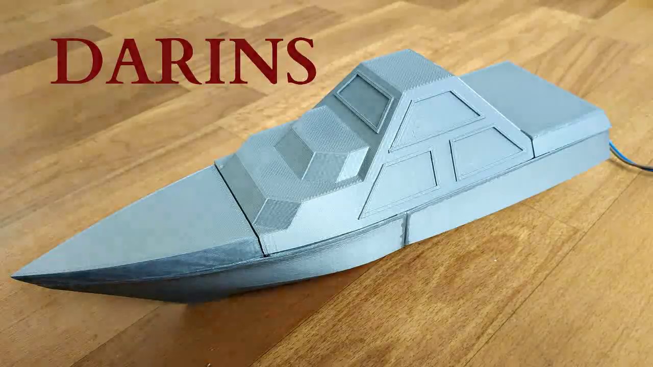 DARINS stealth boat with reactionless propulsion drive - YouTube