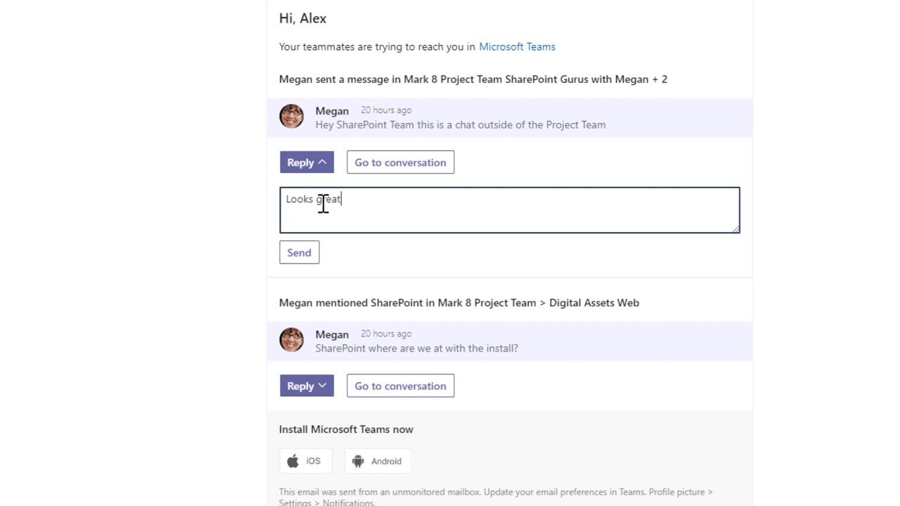 Reply to a Microsoft Teams Post from Outlook - YouTube