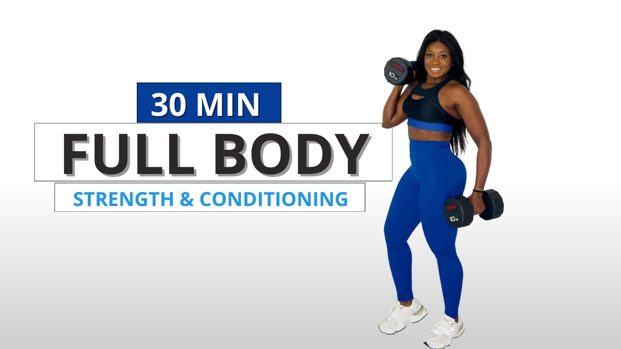 30 MIN FULL BODY DUMBBELL STRENGTH Workout[Strength & Muscle ] - YouTube
