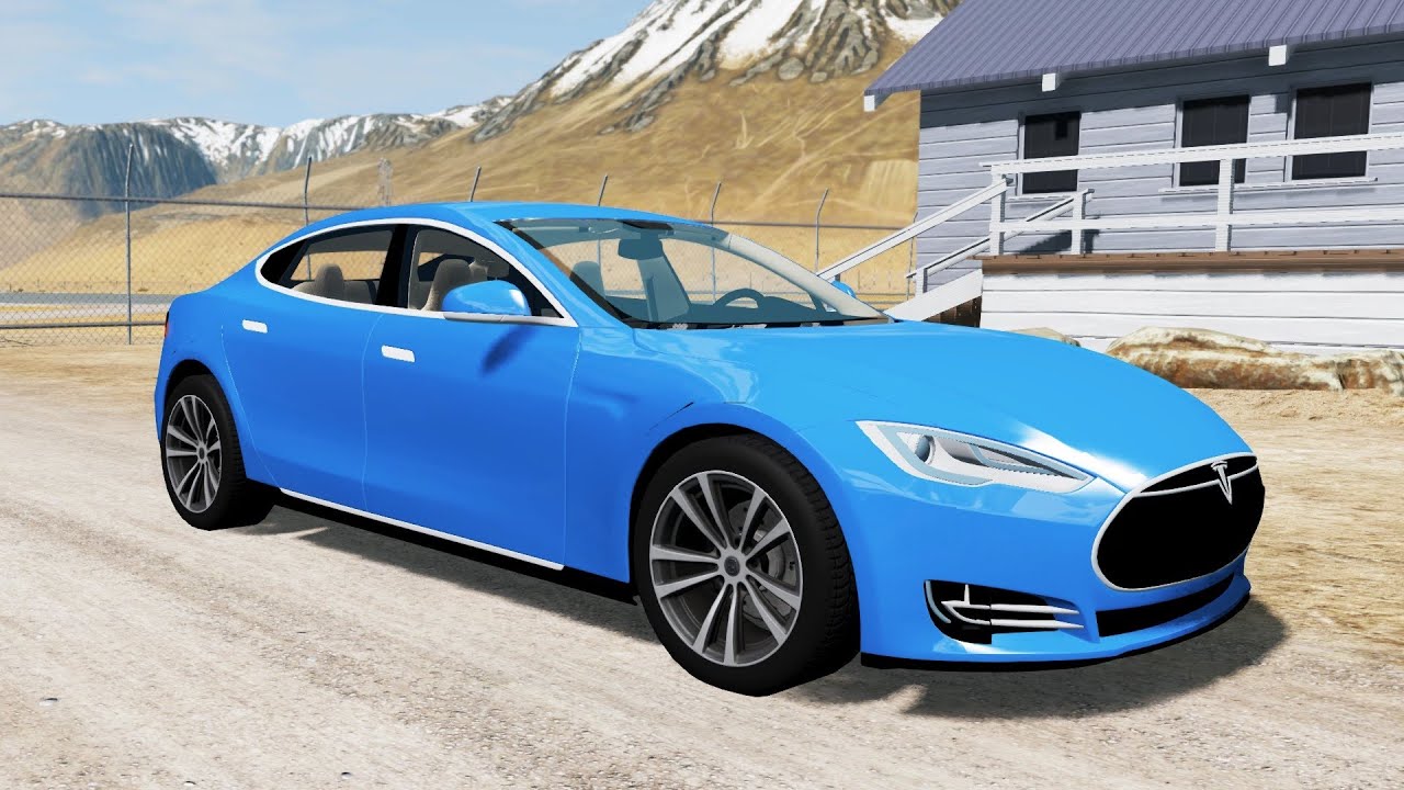BeamNG.drive - Tesla Model S 2012 - Car Show Test Drive Crash . 4K ...