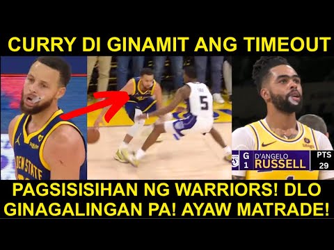 Curry at GSW Hindi Ginamit ang TIMEOUT! Kinabahan? | Dlo AYAW Talaga ...