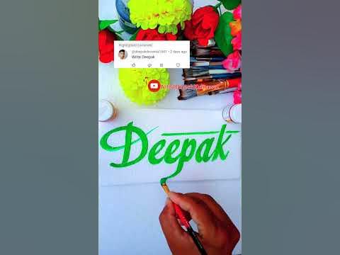 Deepak calligraphy ll #youtubeshorts #viral #shortvideo #shorts #short ...