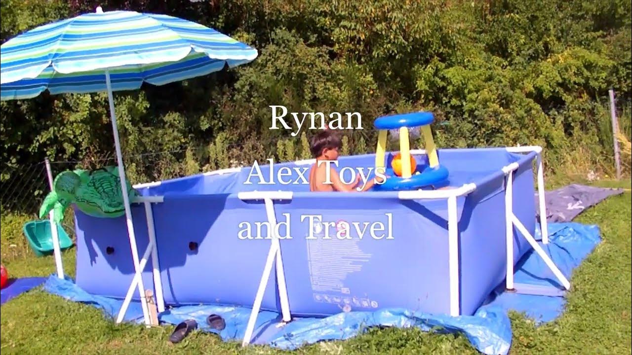 my-rectangular-metall-frame-summer-waves-swimming-pool-youtube