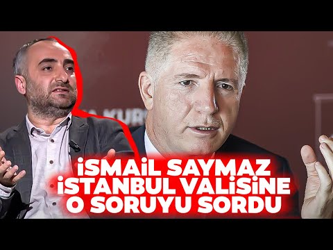 İsmail Saymaz İstanbul Valisi Davut Gül'e O Soruyu Sordu! İşte Vali Gül'ün Cevabı