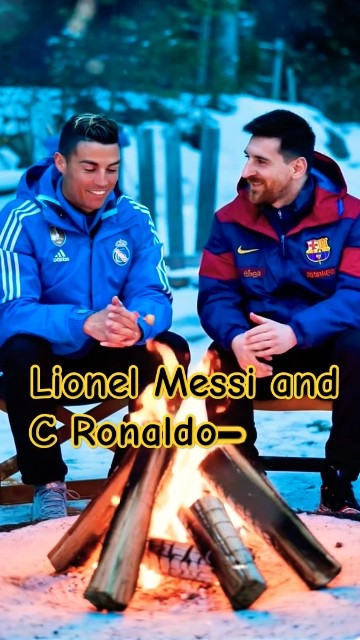 Lionel Messi and C Ronaldo strolled in the snow together - YouTube