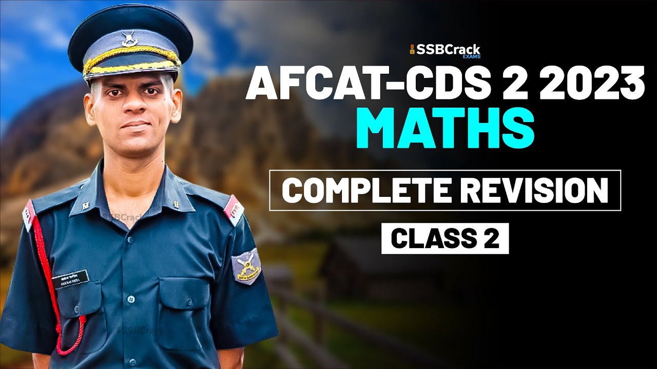CDS & AFCAT 2 2023 Exam Maths Live - Complete Revision - Class 2 - YouTube