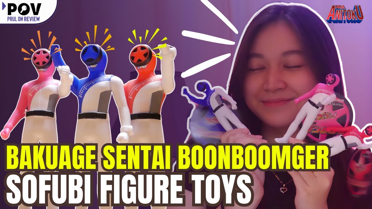 Review Indonesia | Bakuage Sentai Boonboomger - Boonboomger SOFUBI Figure (Boon Red, Blue, dan ...