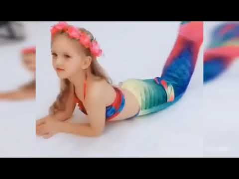 Children's Mermaid swimsuit girl's lovely princess fish tail baby swimsuit girl bikini suit