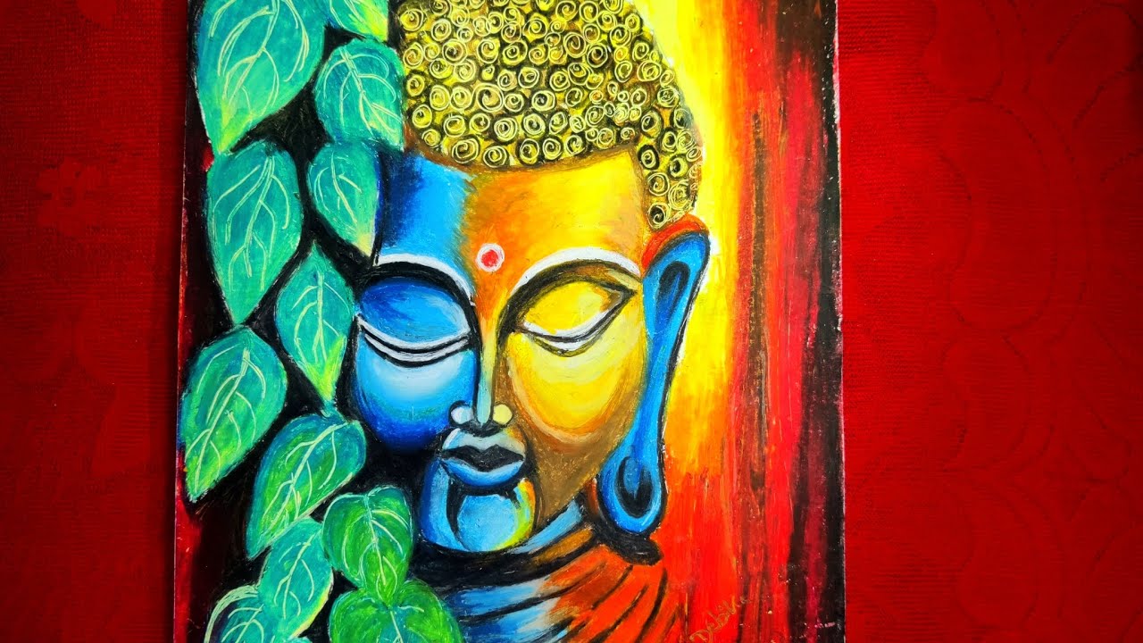 Easy Lord Buddha painting | How to draw Lord Buddha - YouTube