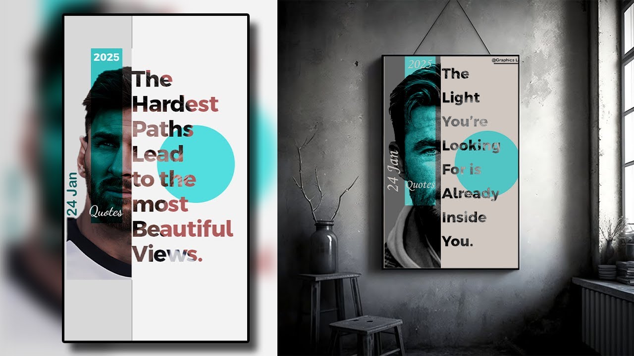 How to Create a Stylish Quote Poster in Photoshop - YouTube