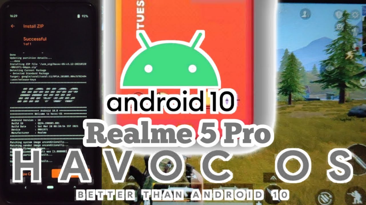 Havoc OS 3.12 EOL di Realme 5 Pro || Install dan Review Custom Rom ...